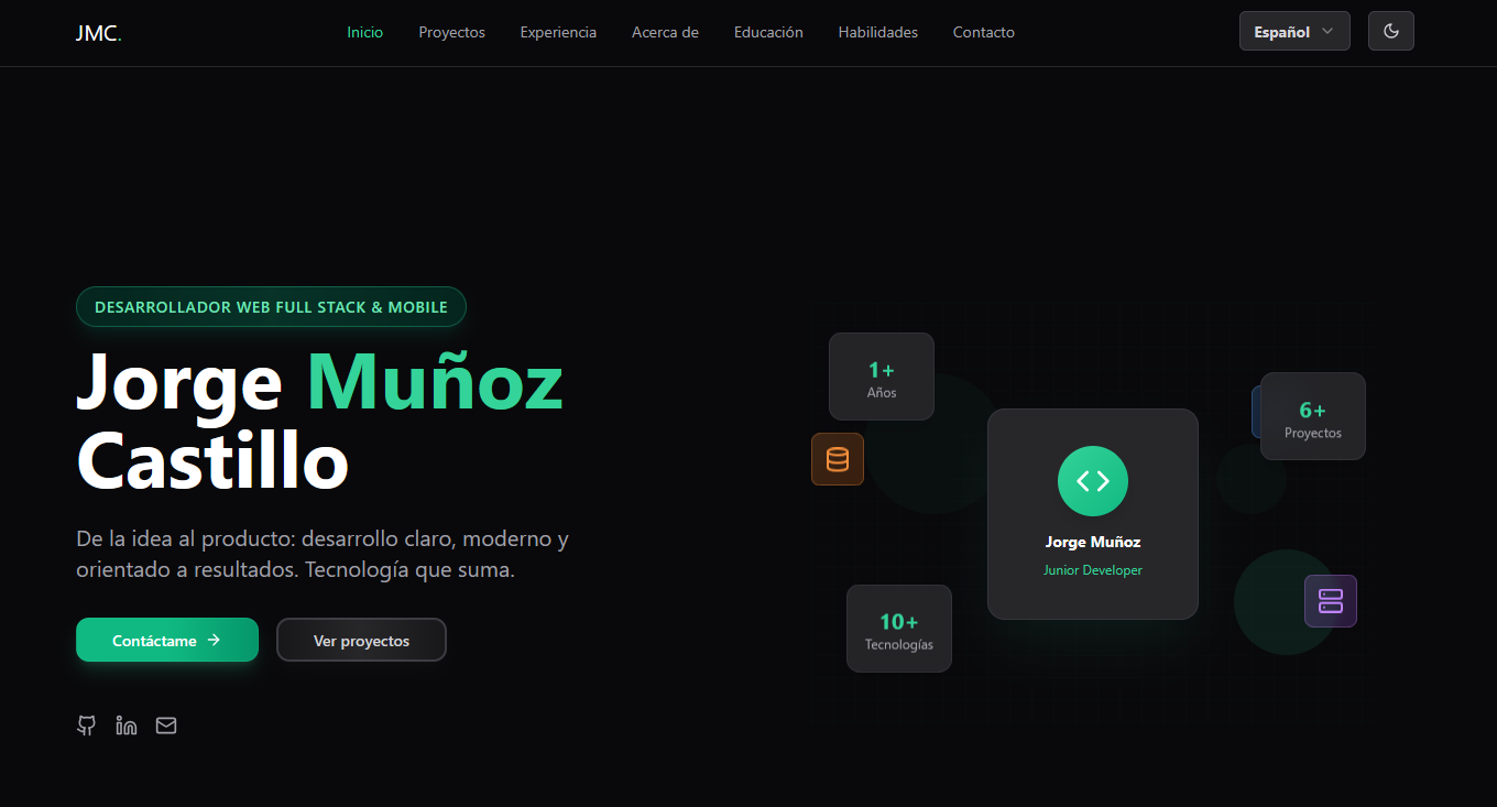 Jorge Muñoz Castillo | Full Stack Developer